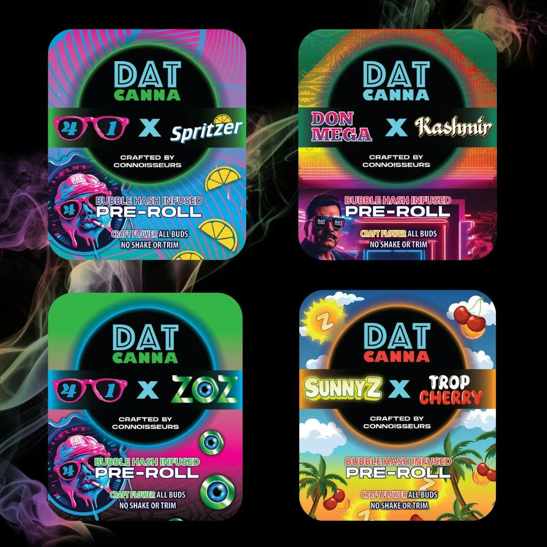 Dat Canna | 41 x Spritzer 1.2g Hash Infused Pre-Roll | Pre Rolls ...