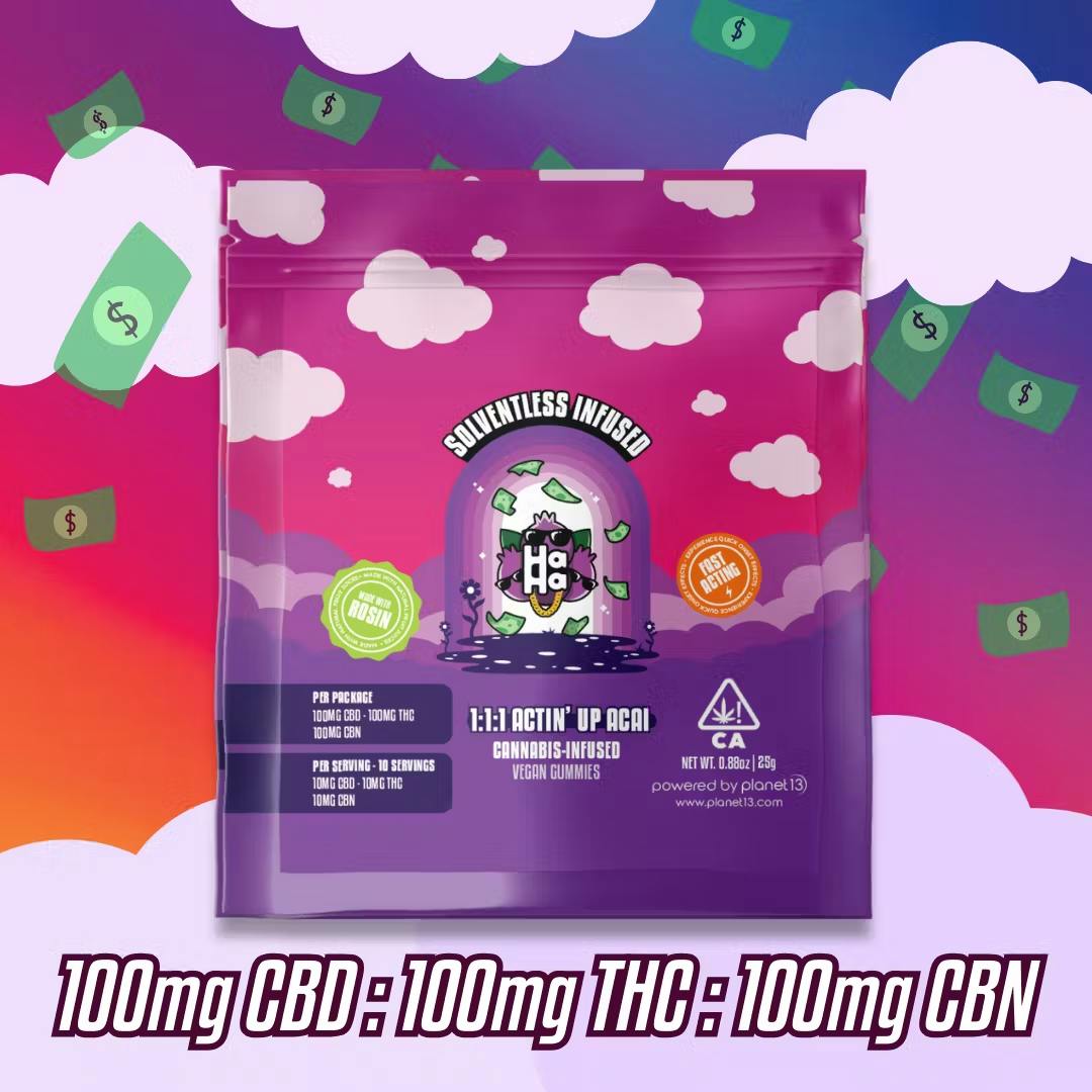 Blueberry Acai Gummies 100mg (10-Pack | 10mg Each) | Curaleaf