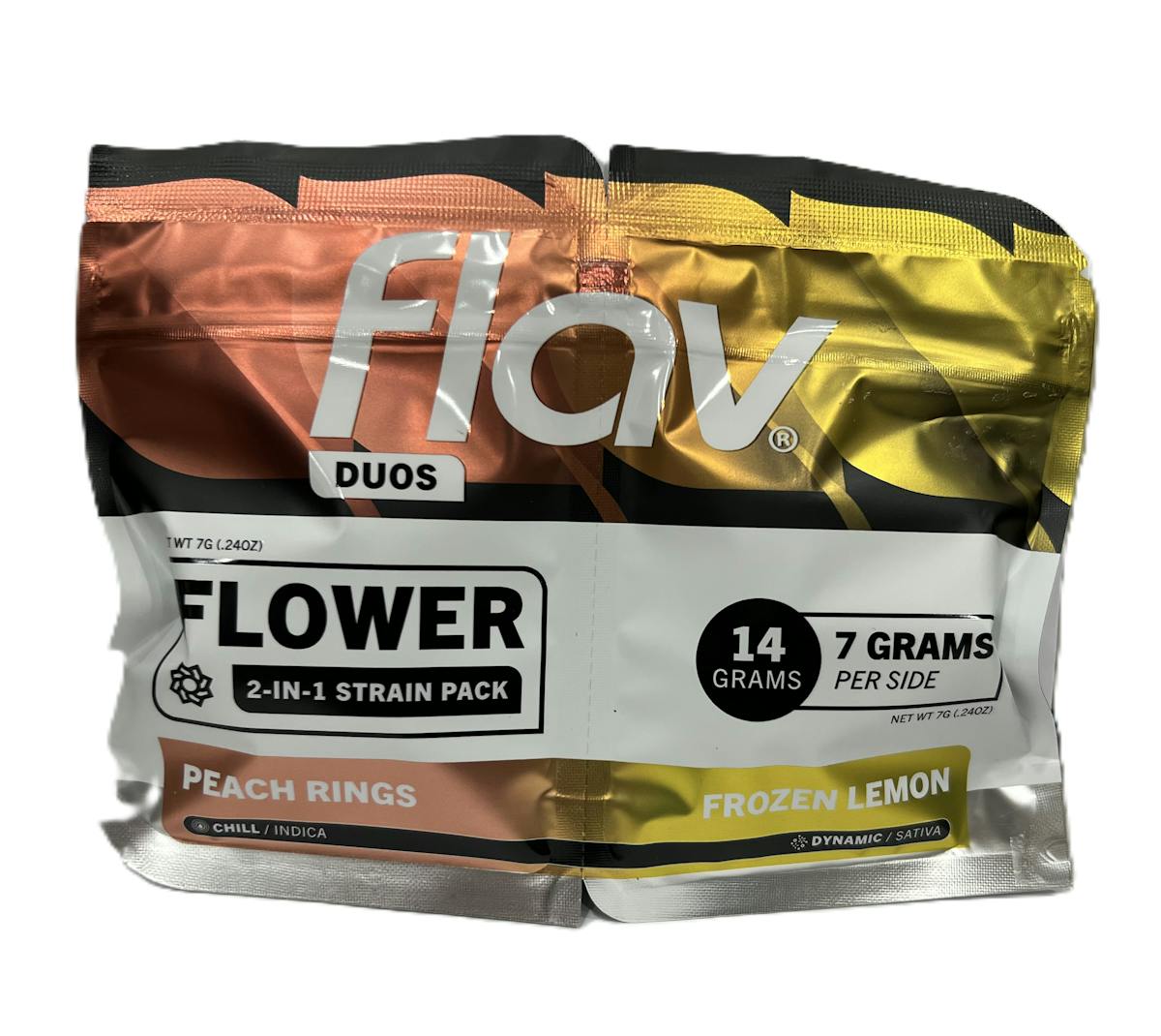 Flav | Peach Rings (I) & Frozen Lemon (S) | Duo Flower Pack 14g 1/2oz ...