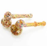 5′ Hammer Water Pipe Rainbow Frit - OG Cannabis
