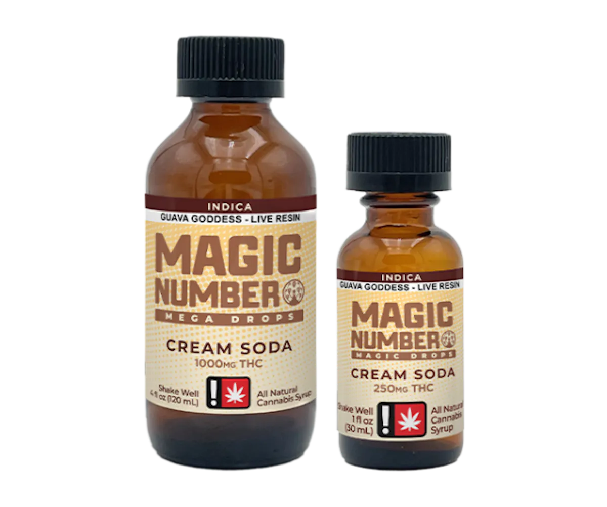 Magic Number 250mg CREAM SODA Live Rosin Magic Drops 1g Tinctures ...