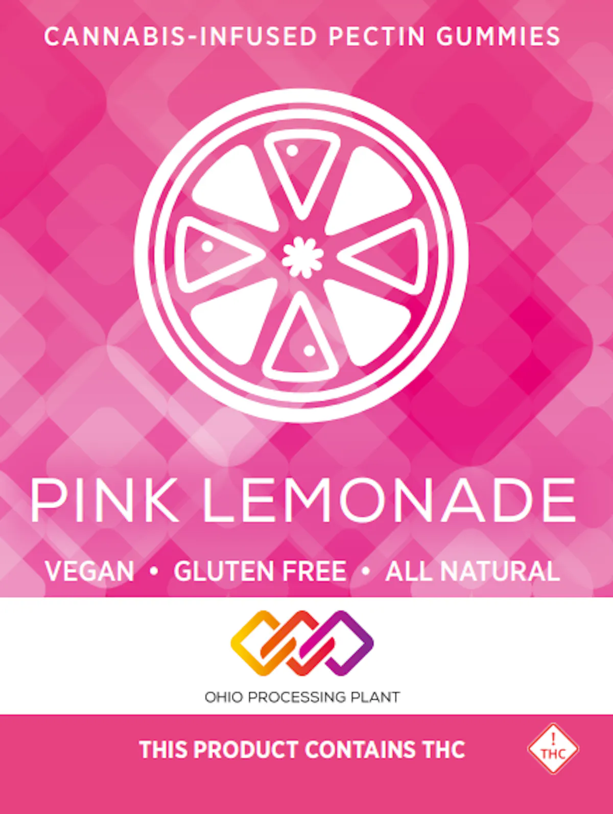 Pink Lemonade Gummies 100mg | 10pk 10pk Edibles | Ohio Processing Plant