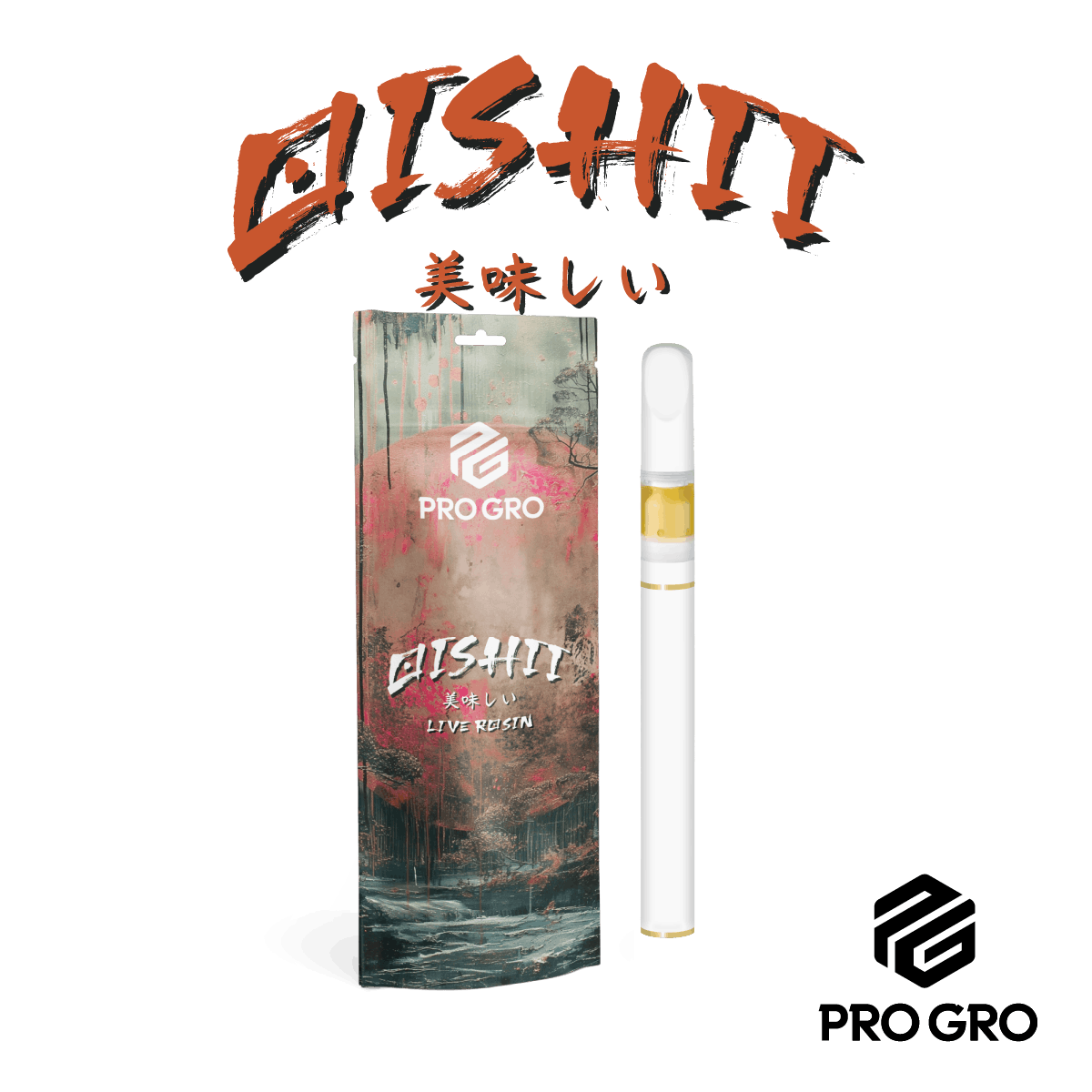 PRO GRO | OISHII - LIVE ROSIN | DISPOSABLE INDICA-HYBRID | Vaporizers ...