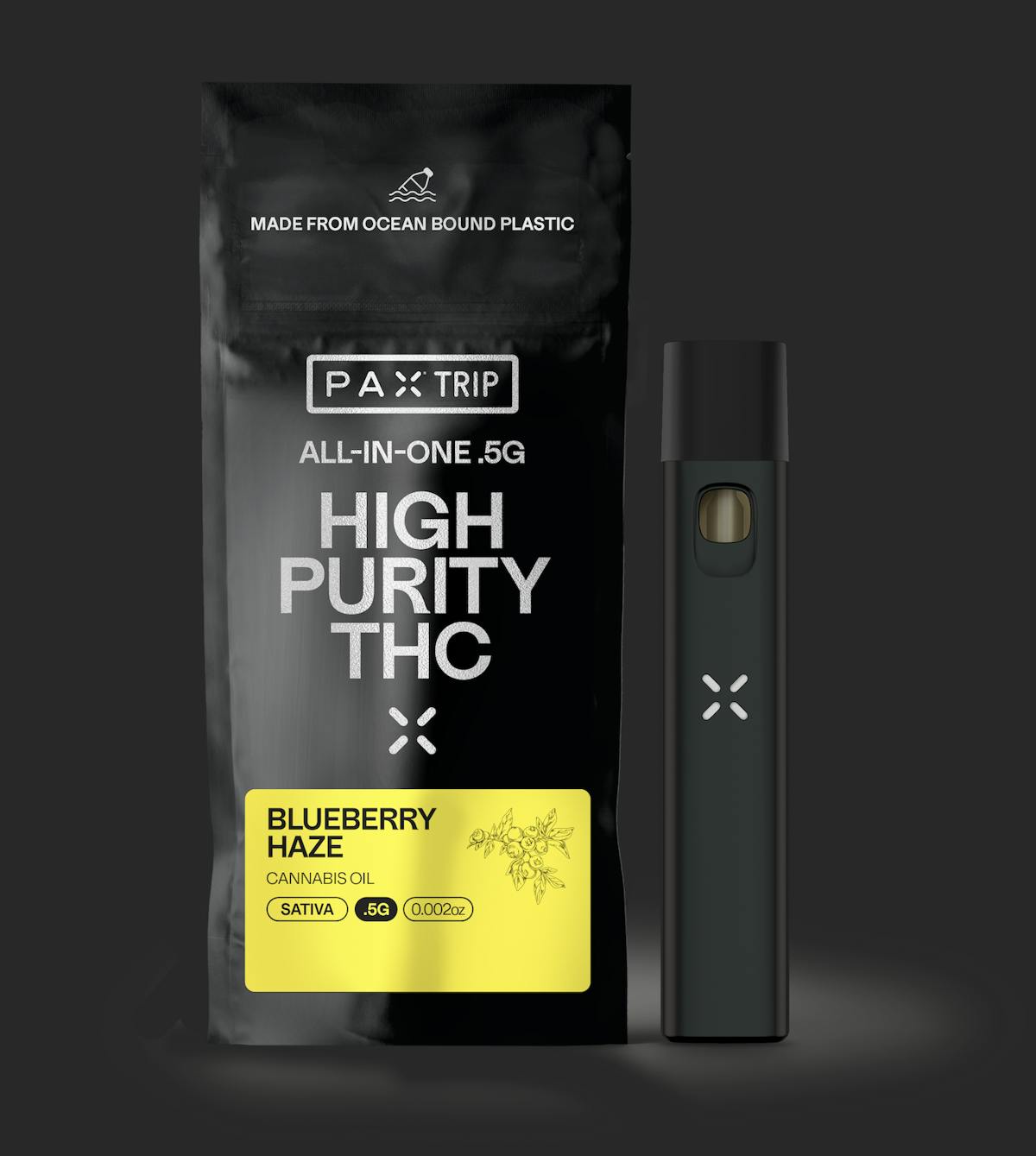 Blueberry Haze | .5g All In One Disposable | .5g Vaporizers | Pax Trip ...