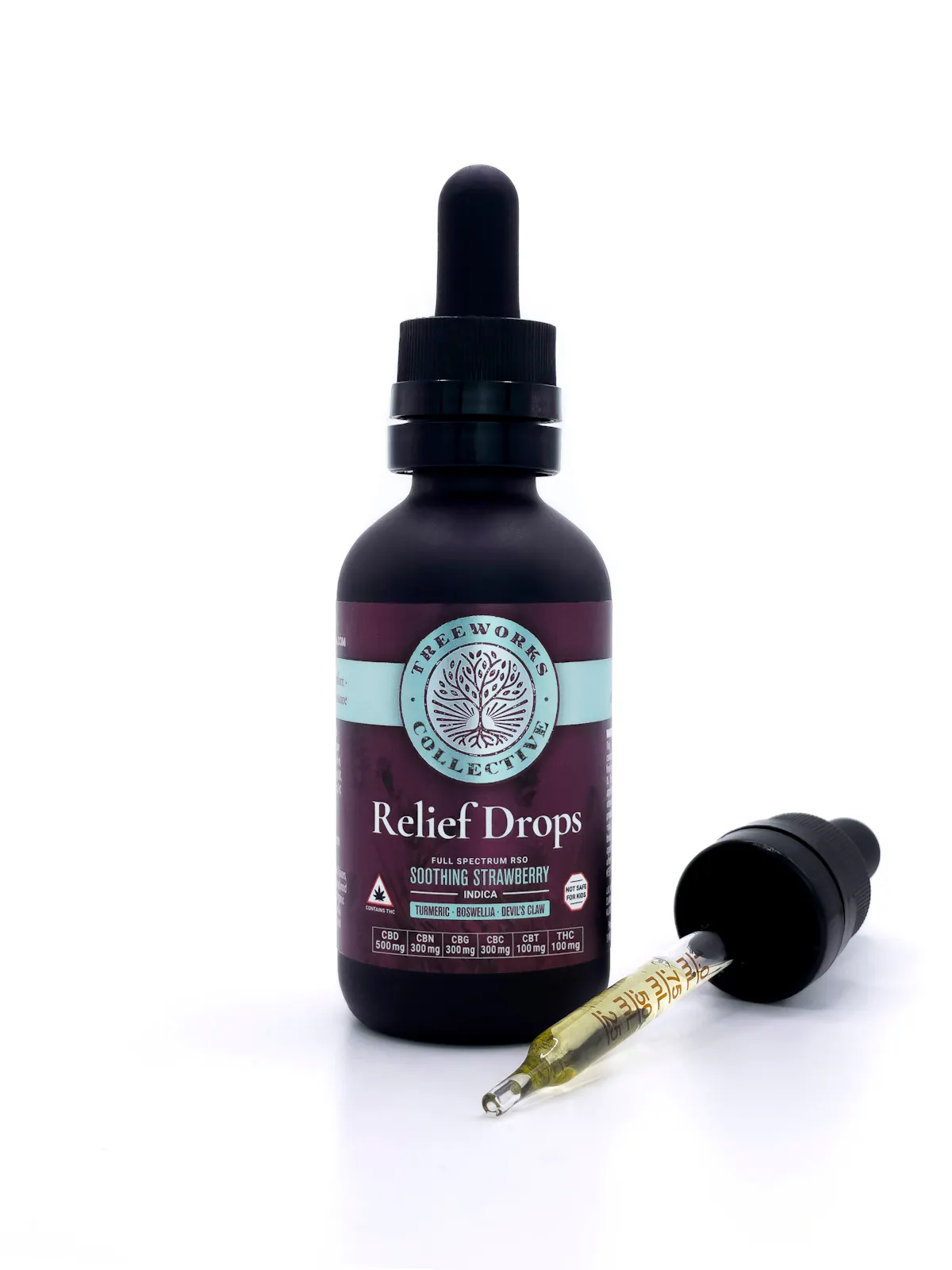 Treeworks l Soothing Strawberry l Relief Drops RSO Tincture l 25ml ...