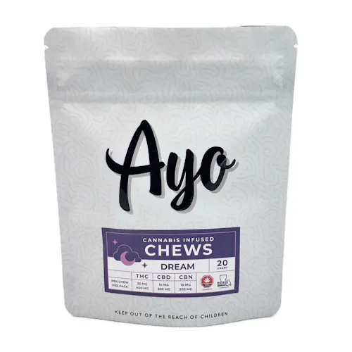 Ayo: Gummies | Dream 2:1:1 | 400mg THC : 200mg CBD : 200mg CBN | 20pk ...