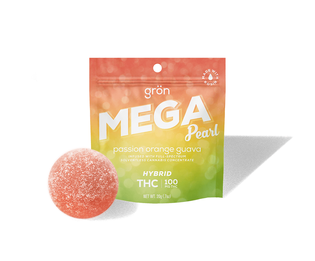 Gron 100mg High-Dose PASSION ORANGE GUAVA Solventless Mega Pearl 20g ...