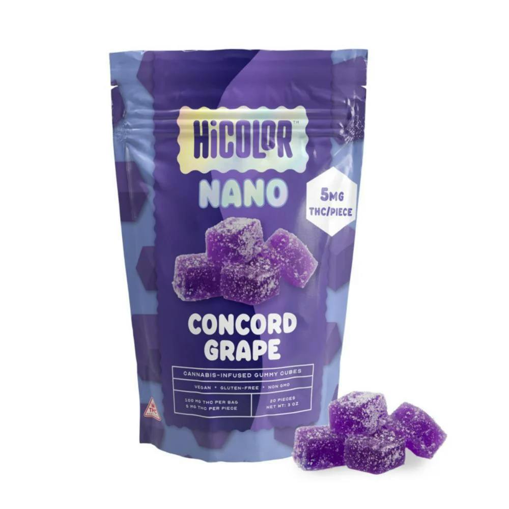 HiCOLOR HiCOLOR | Nano Gummies | Concord Grape | 20 x 5mg - Star Buds ...
