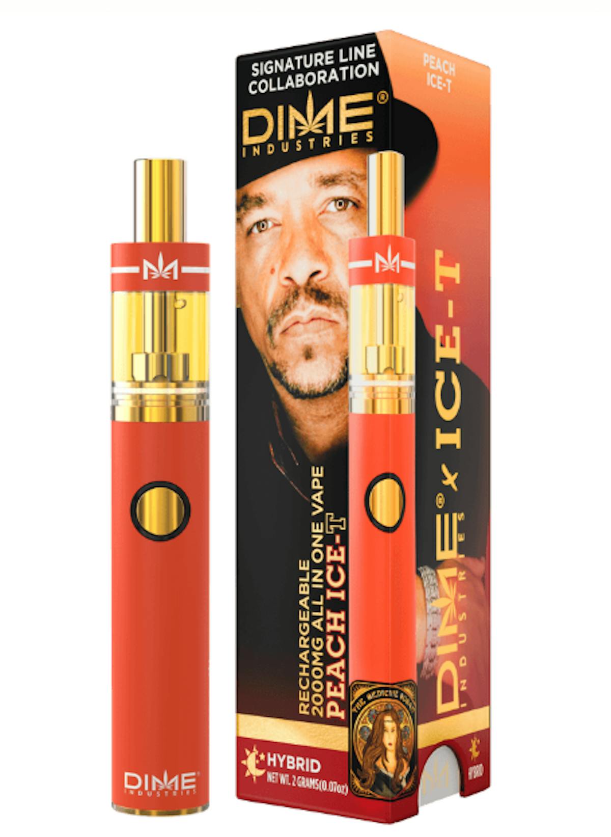 Dime Peach Ice T 2g Disposable 2g Vaporizers | Dime Industries