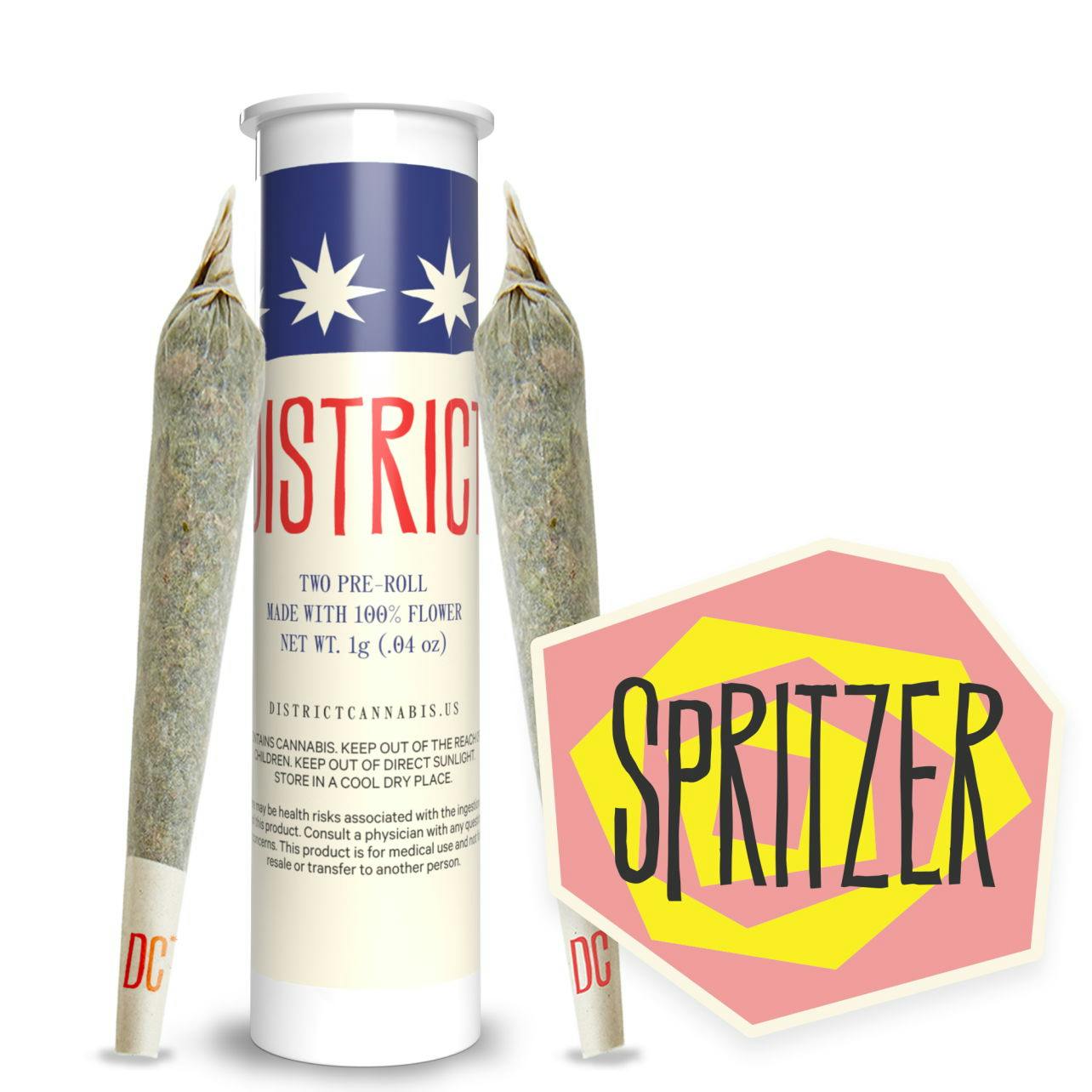 Shop District Cannabis Spritzer Pre-rolls 0.5g x 2pk in Hagerstown ...