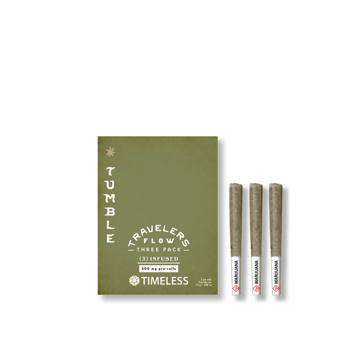 Cactus Chiller I Infused Pre-roll 3pk | 1.5g 1.5g Pre-rolls | Tumble