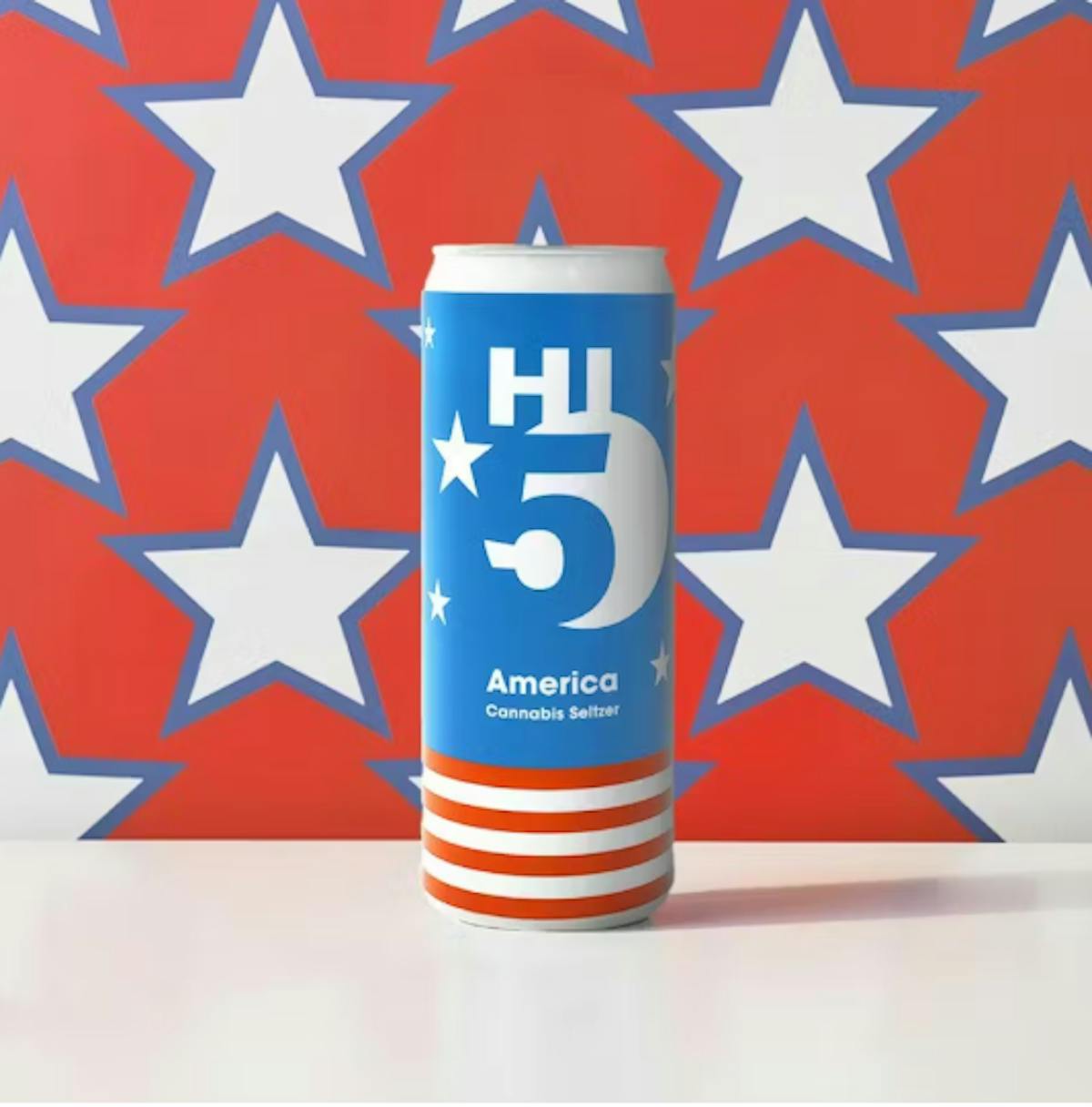 Hi5 America Seltzer 5mg 4pk N/A Edibles