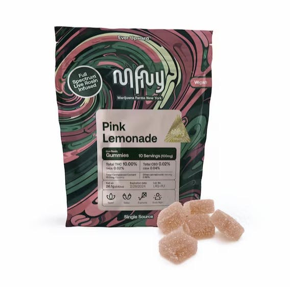 Pink Lemonade | Live Rosin Gummies 0.95g Edibles | MFNY