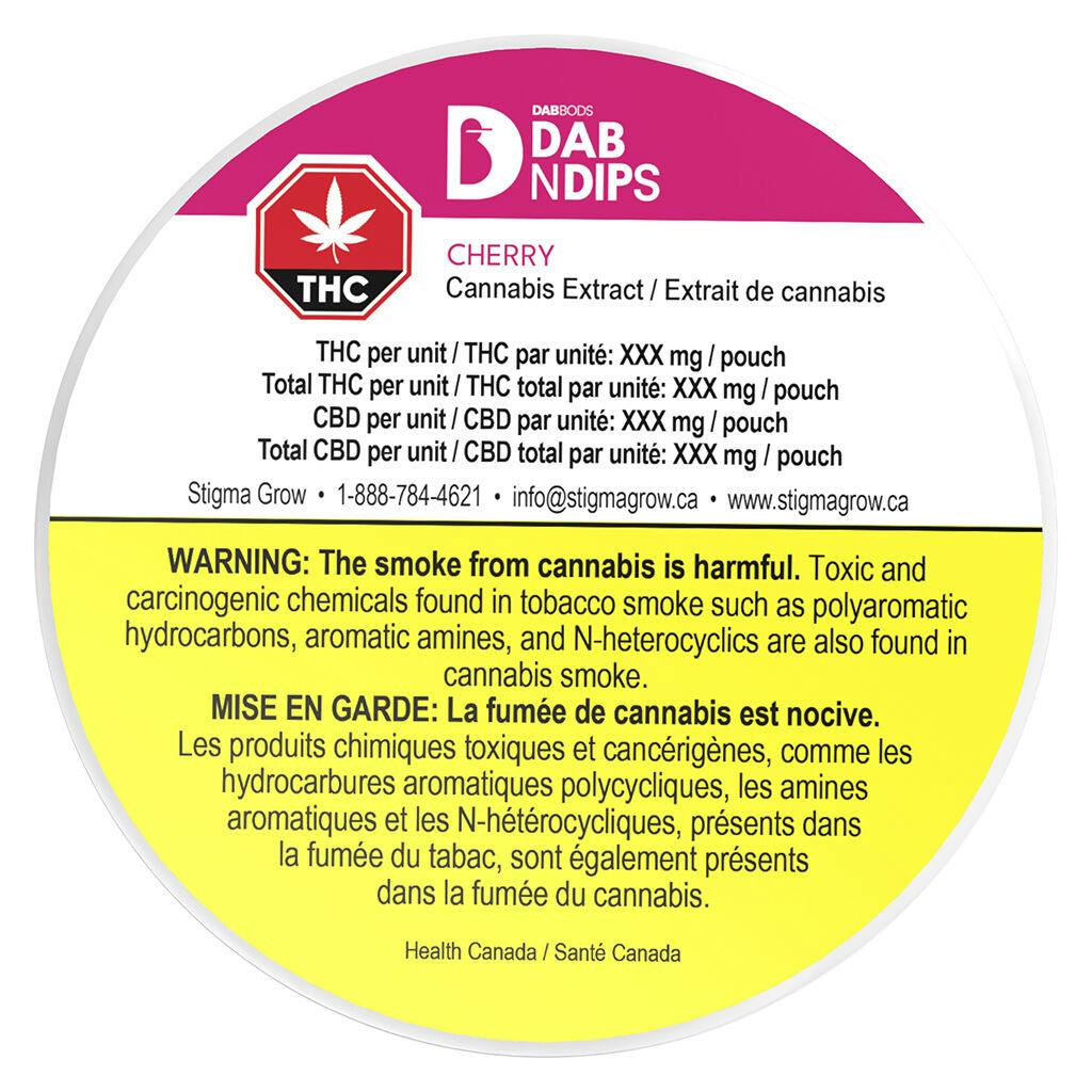 Dab Bods - Dab N Dips Cherry - 10 caps | Sessions Cannabis