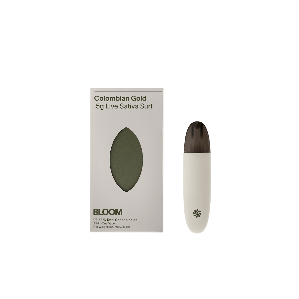 Bloom | Colombian Gold Live AIO .5g .5g Vaporizers | Bloom