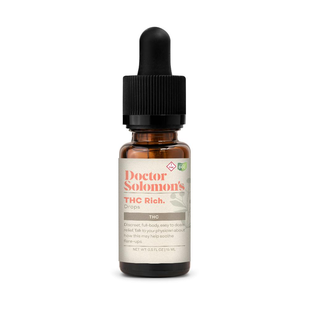 THC Rich Drops (200mg THC) 15ml Tinctures | Doctor Solomon's
