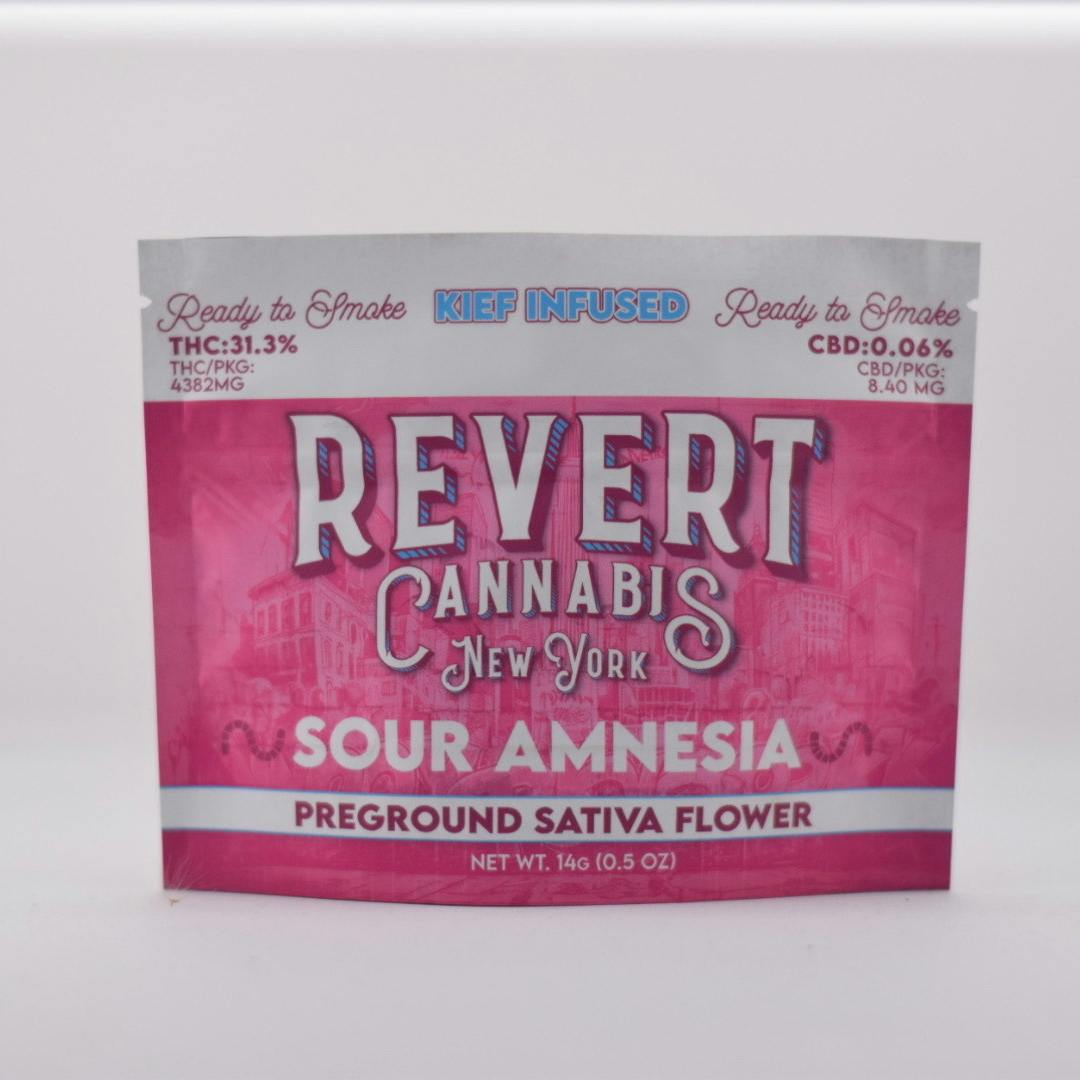 Sour Amnesia l | Kief Infused Preground Flower | 14g by | Buy Online ...