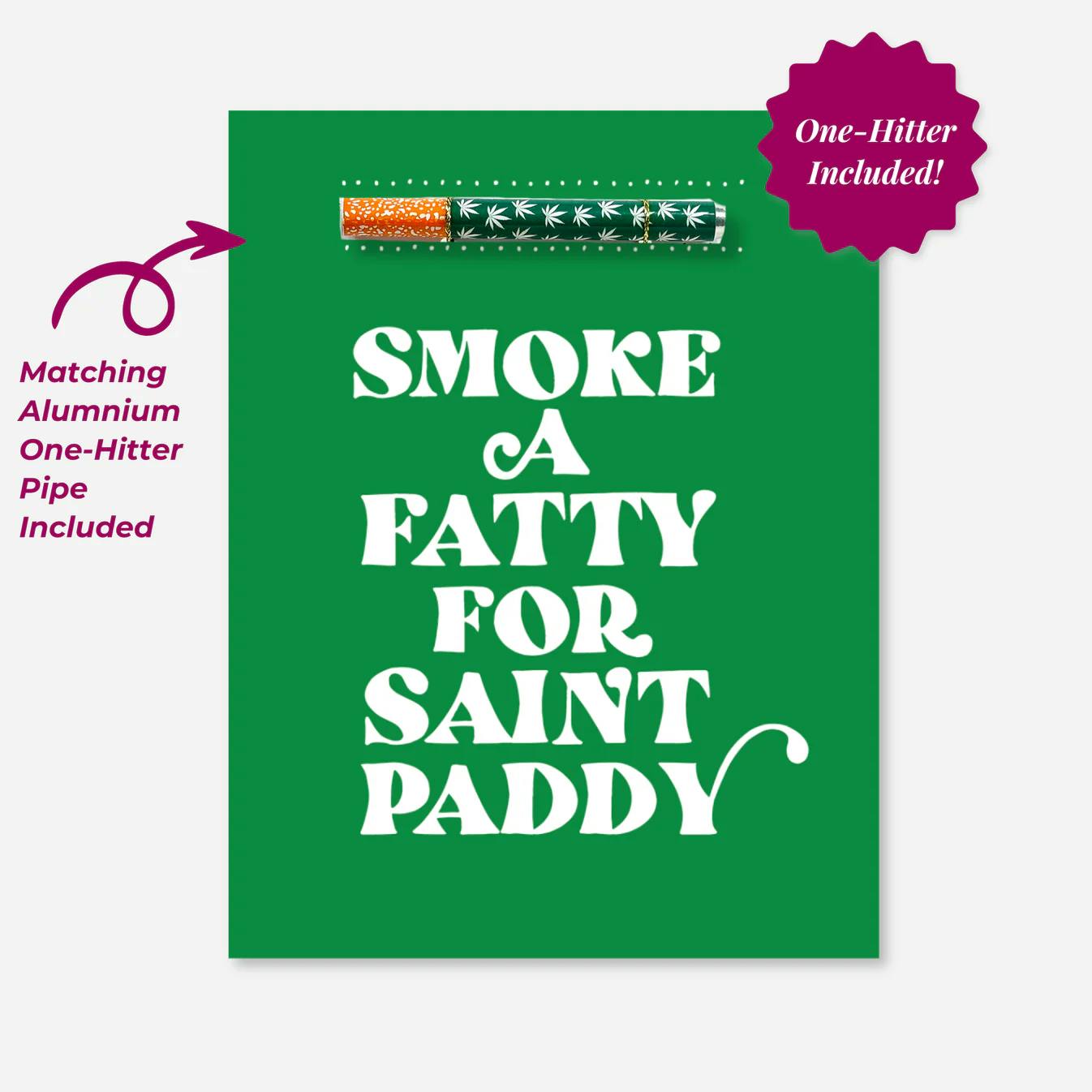 Saint Paddy Greeting Card w/ One Hitter by KushKards | Buy Online ...