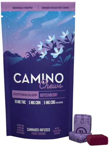 Soothing Sleep: Boysenberry - THC:CBN:CBG Gummie 10 Pack (100mg ...
