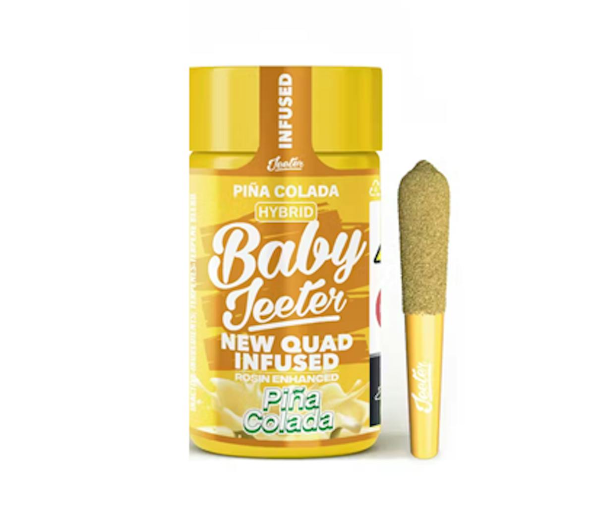 Piña Colada Quad-Infused Baby Jeeter 5-pack | 2.5g 2.5g Pre-rolls ...