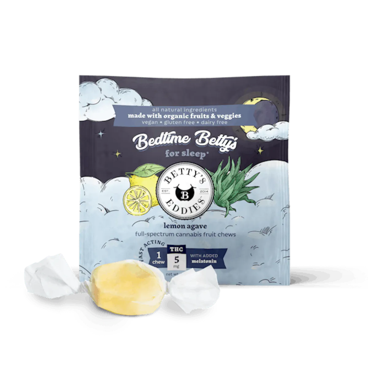 Bedtime Betty's | Single | Lemon Agave | Fruit Chew | 5mg in Boston ...
