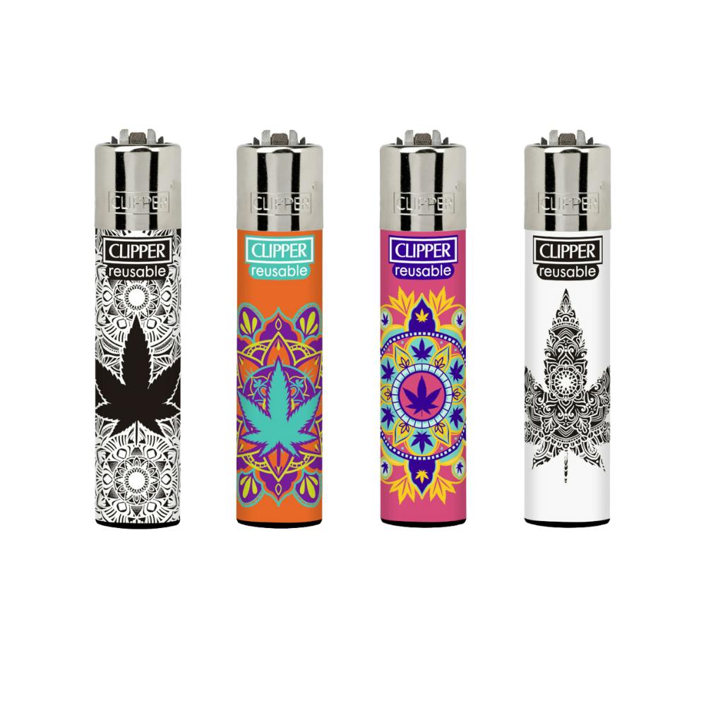 Clipper Lighters - Classic Large - Weed Mandala | Sessions Cannabis