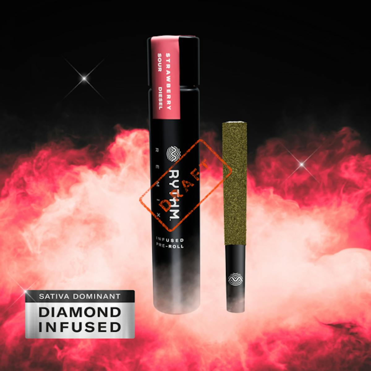 Rythm | Strawberry Sour Diesel | Pre-Roll | Single (Infused) | Sativa ...