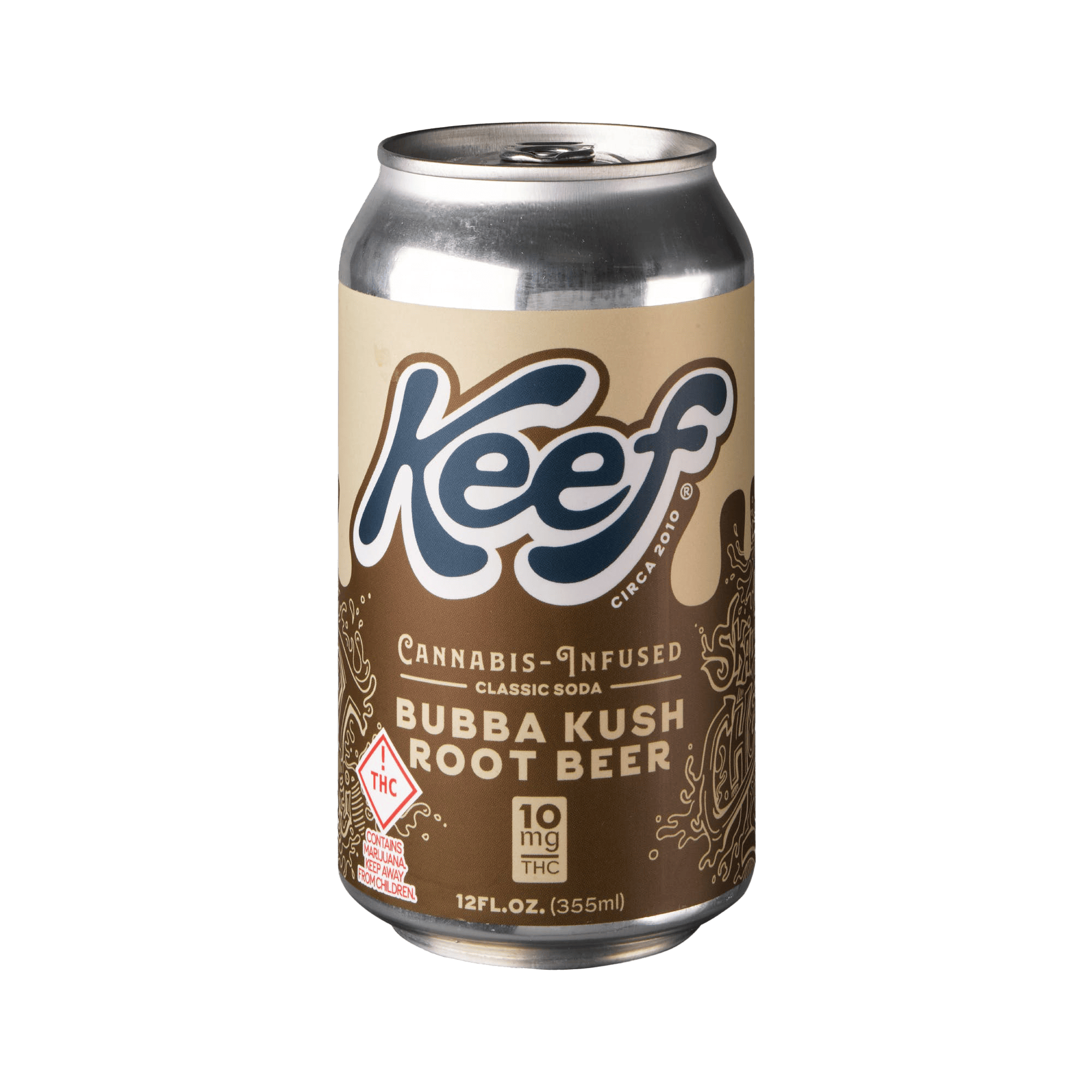 Keef Cola Bubba Kush Root Beer Drink 10mg | Native Roots Cannabis