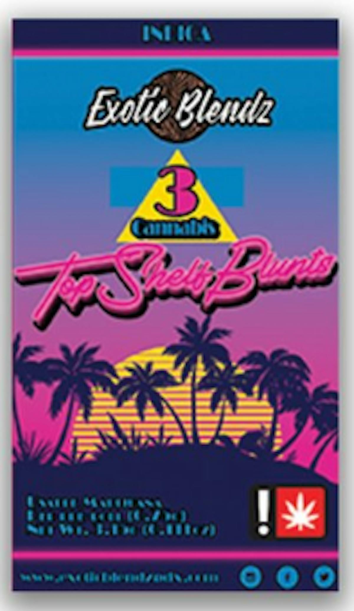 Exotic Blendz .75g ICE CREAM CAKE Blunt 3pk .75g Pre-rolls | Exotic ...