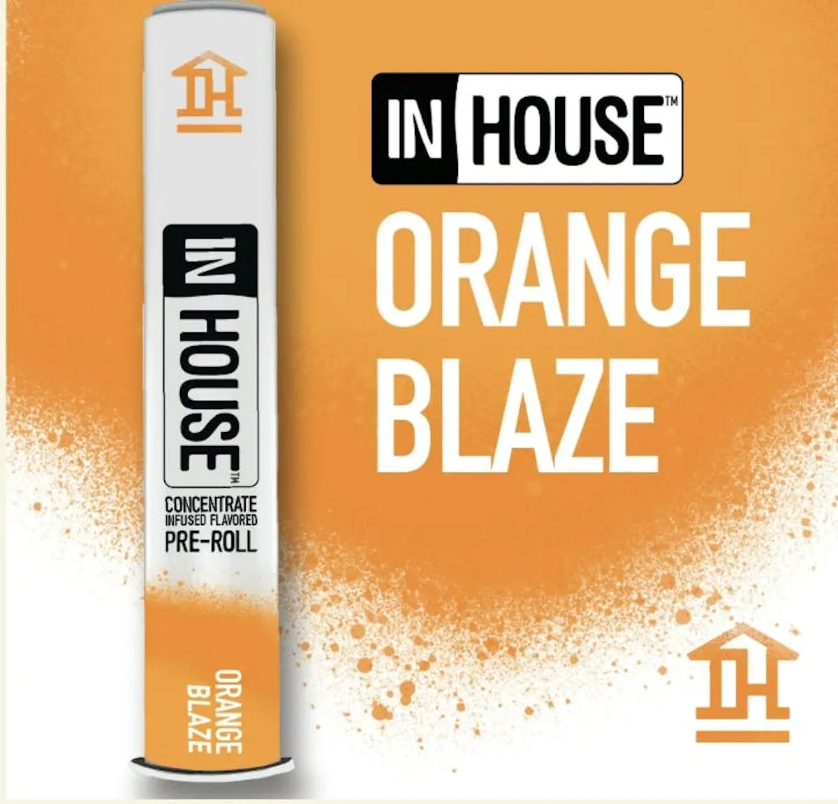 In House Orange Blaze 0.75g Infused Preroll .32g Pre-rolls | InHouse