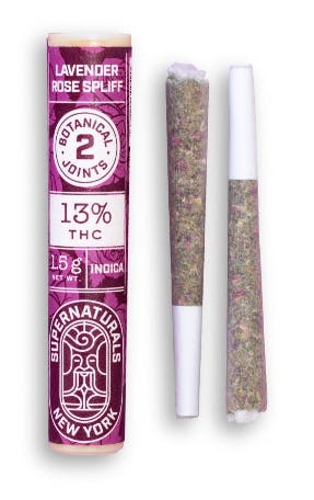 Lavender Rose Spliff | 2pk Pre-rolls Super Naturals | Raven's Joint | A ...