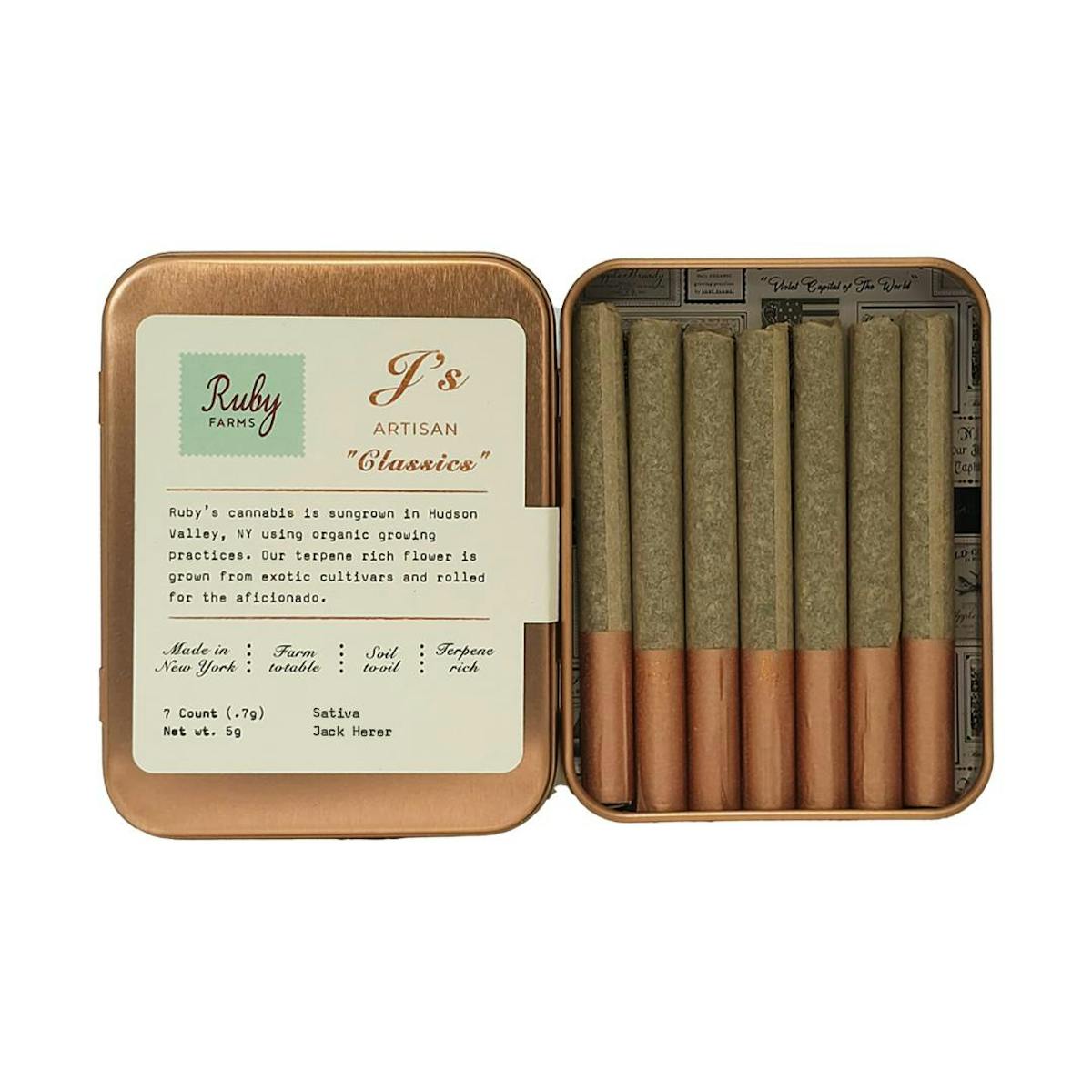 Buy Ruby Farms | Jack Herer CLASSICS | 5g | Pre-rolls | 7pk Online ...
