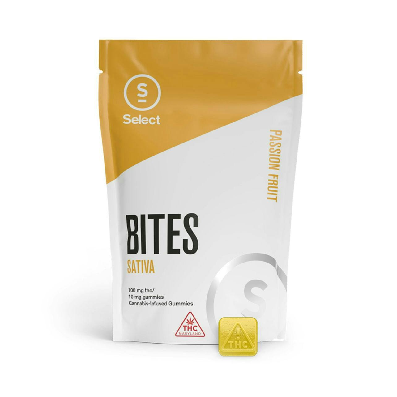 Select Passion Fruit Sativa Classic Bites 10-Pack | 100mg | Curaleaf