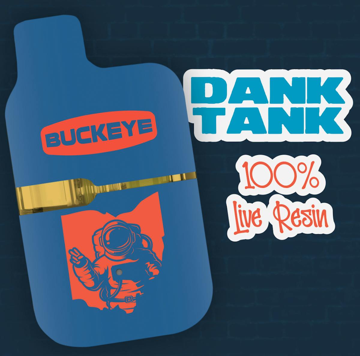 Lady Face Live Resin Dank Tank Disposable | 1g 1g Vaporizers | Buckeye