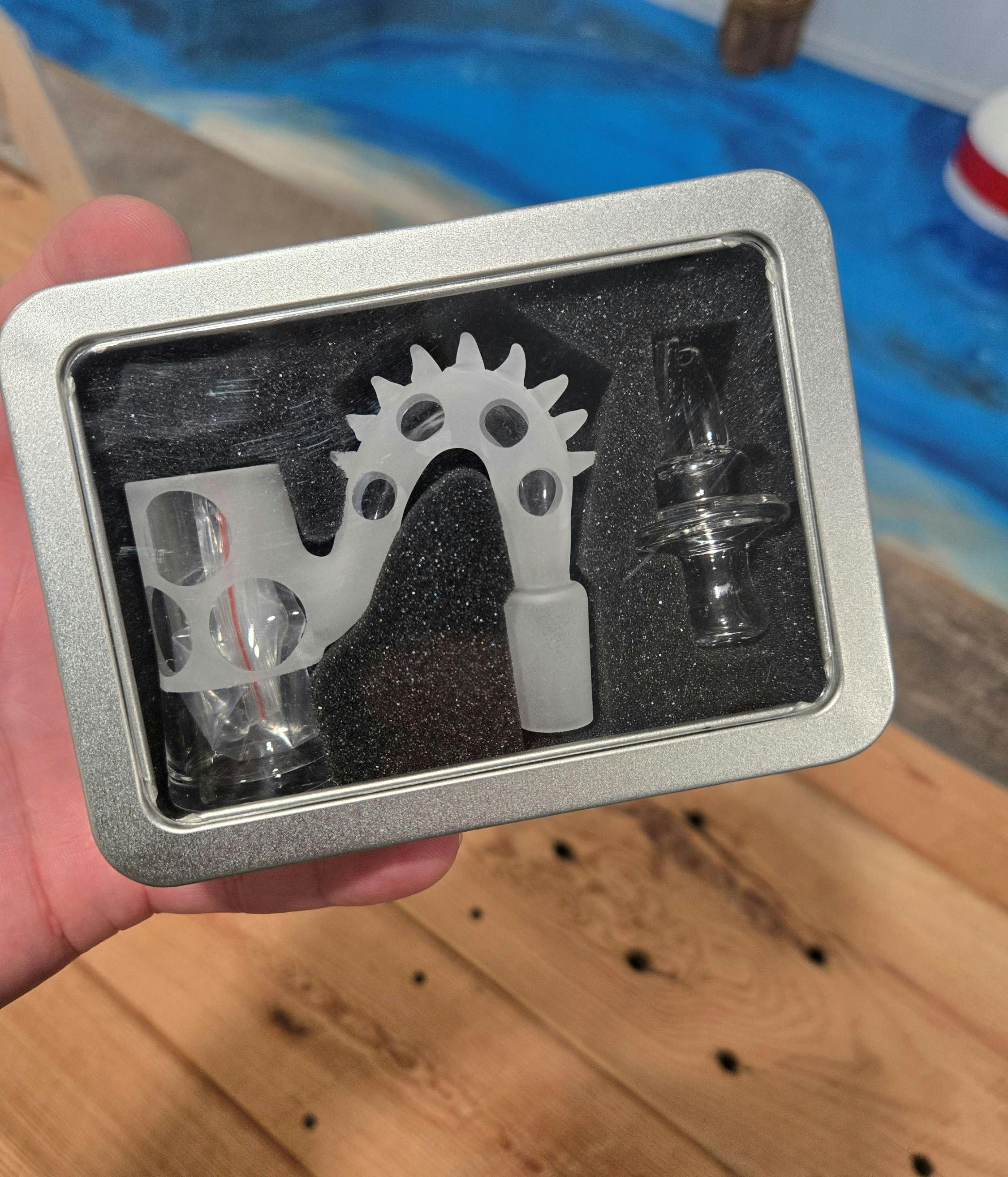 Quartz Honey Straw Dab Tin Box Set QF576 • Capeway Cannabis