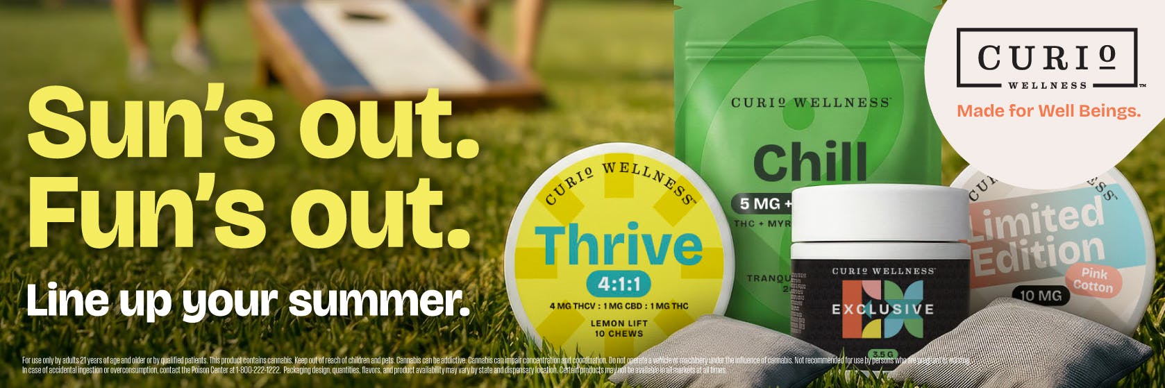 Line Up Your Summer with Curio Wellness