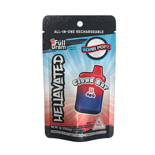 Bomb Popz Cloud Bar Rechargeable Disposable 1g - CULTA