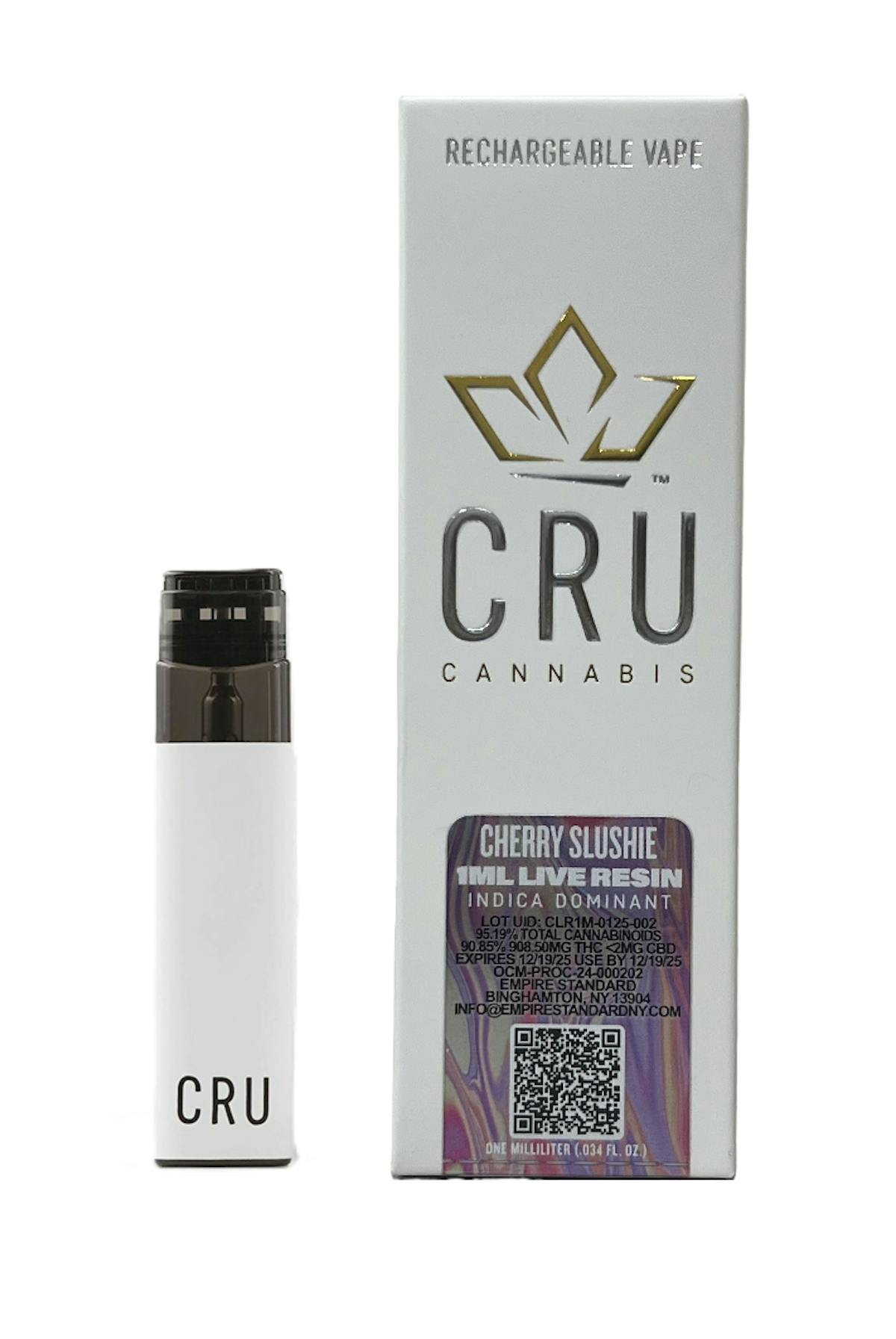 CRU | Cherry Slushie | Live Resin All-In-One Vape 1ML 1g Vaporizers ...