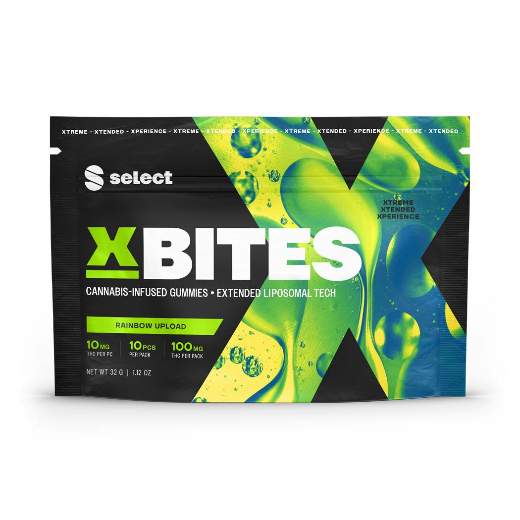 X Bites Rainbow Upload 10pk Gummies 100mg | Curaleaf