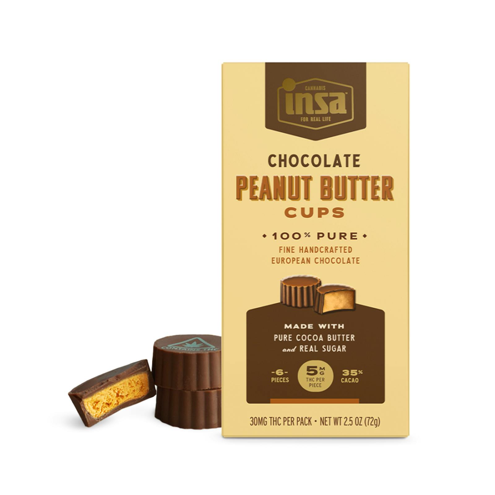 Insa Chocolate Peanut Butter Cups | 30mg | Malden, MA | Misty Mountain Shop