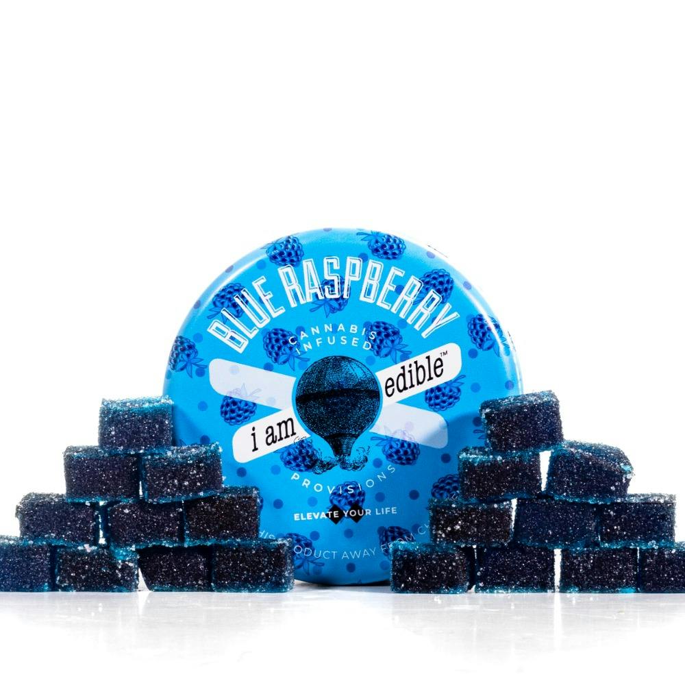 Blue Raspberry Fruit Chews 20-pack | 100mg .1g Edibles | I am edible