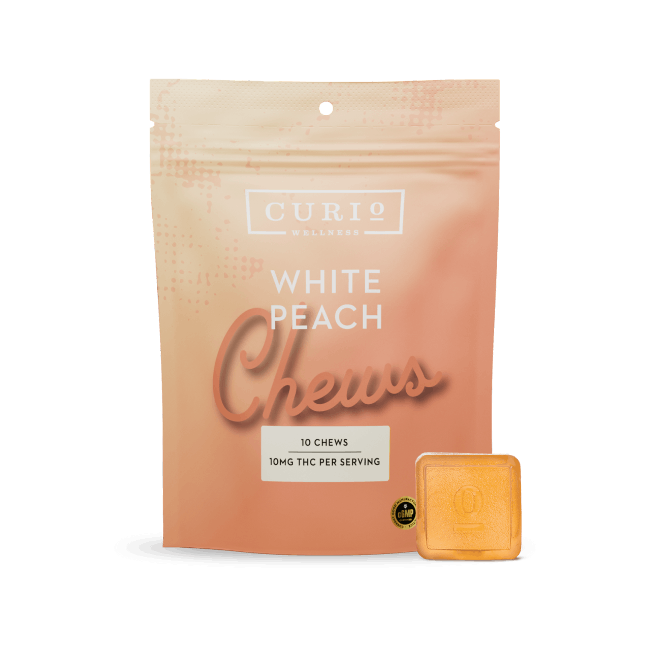 Shop Curio Wellness White Peach Chews 10mg 10 Pack | 100mg in ...