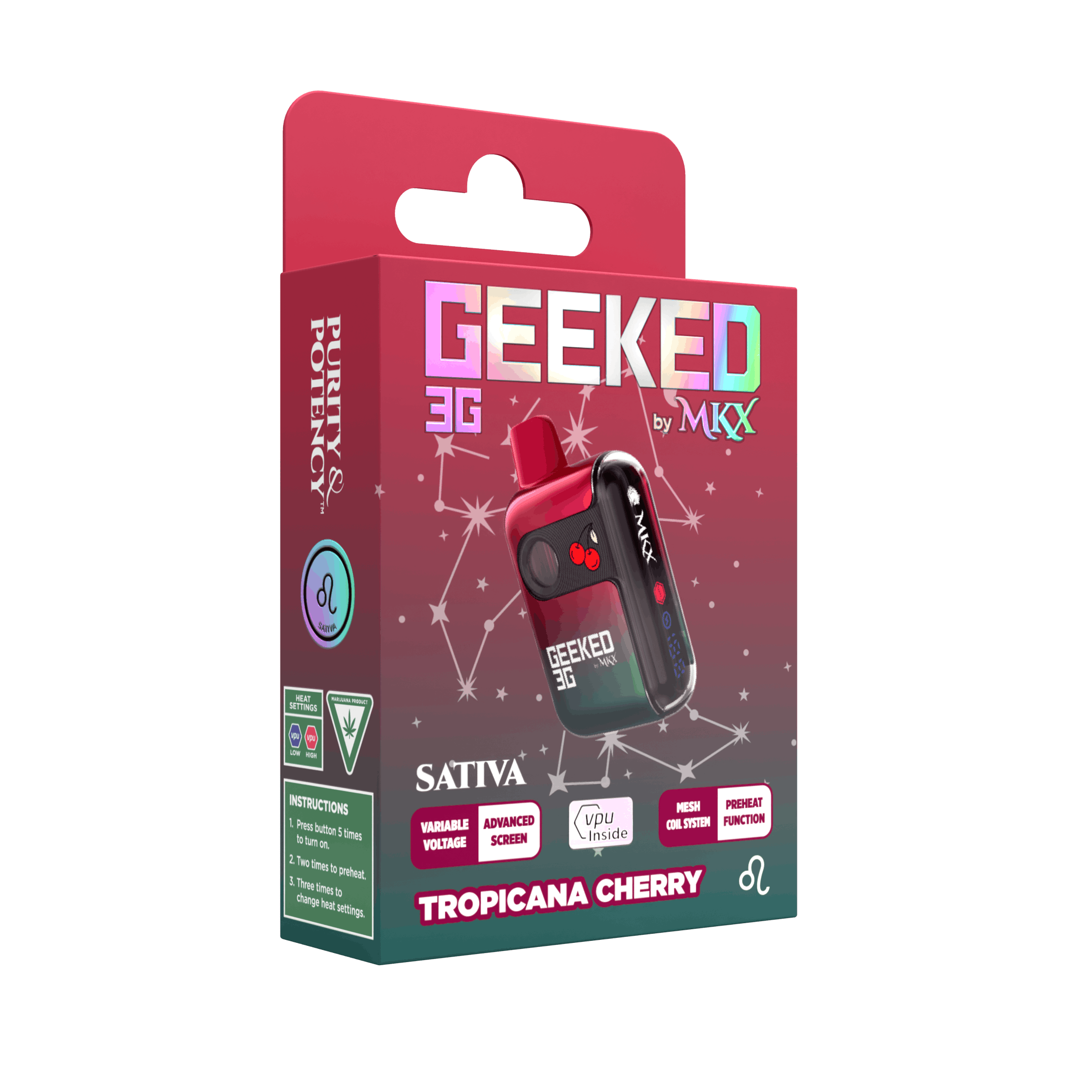 GEEKED BY MKX | GELONADE - DISPOSABLE SATIVA | Vaporizers | Gatsby Cannabis