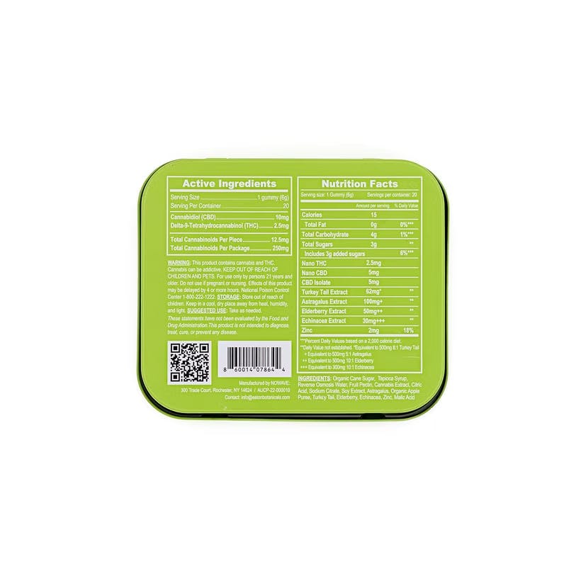 Apple-A-Day 1:5 | 25mg 20pk Gummies | .1g Edibles | Eaton Botanicals ...