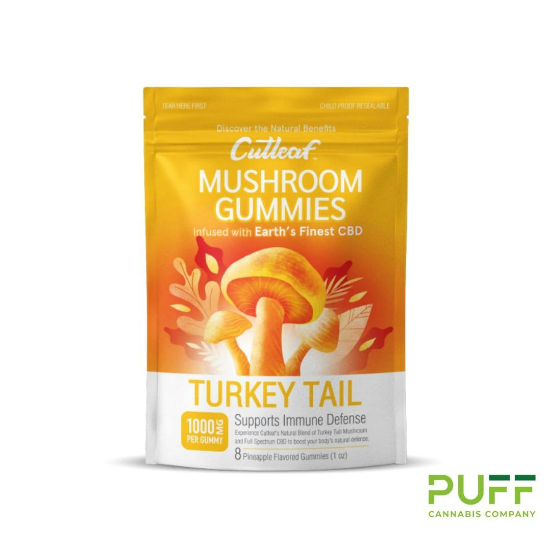 Cutleaf Cutleaf CBD Mushroom Gummies | Pineapple Turkey Tail - Puff ...