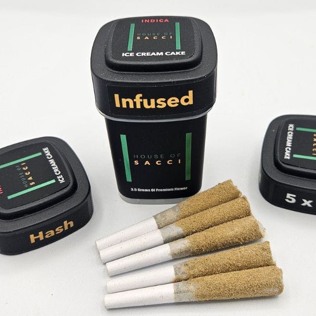 House of Sacci House Of Sacci Ice Cream Cake Infused O.7g Pre Roll 5pk ... House of Sacci House Of Sacci Ice Cream Cake Infused O.7g Pre Roll 5pk ...