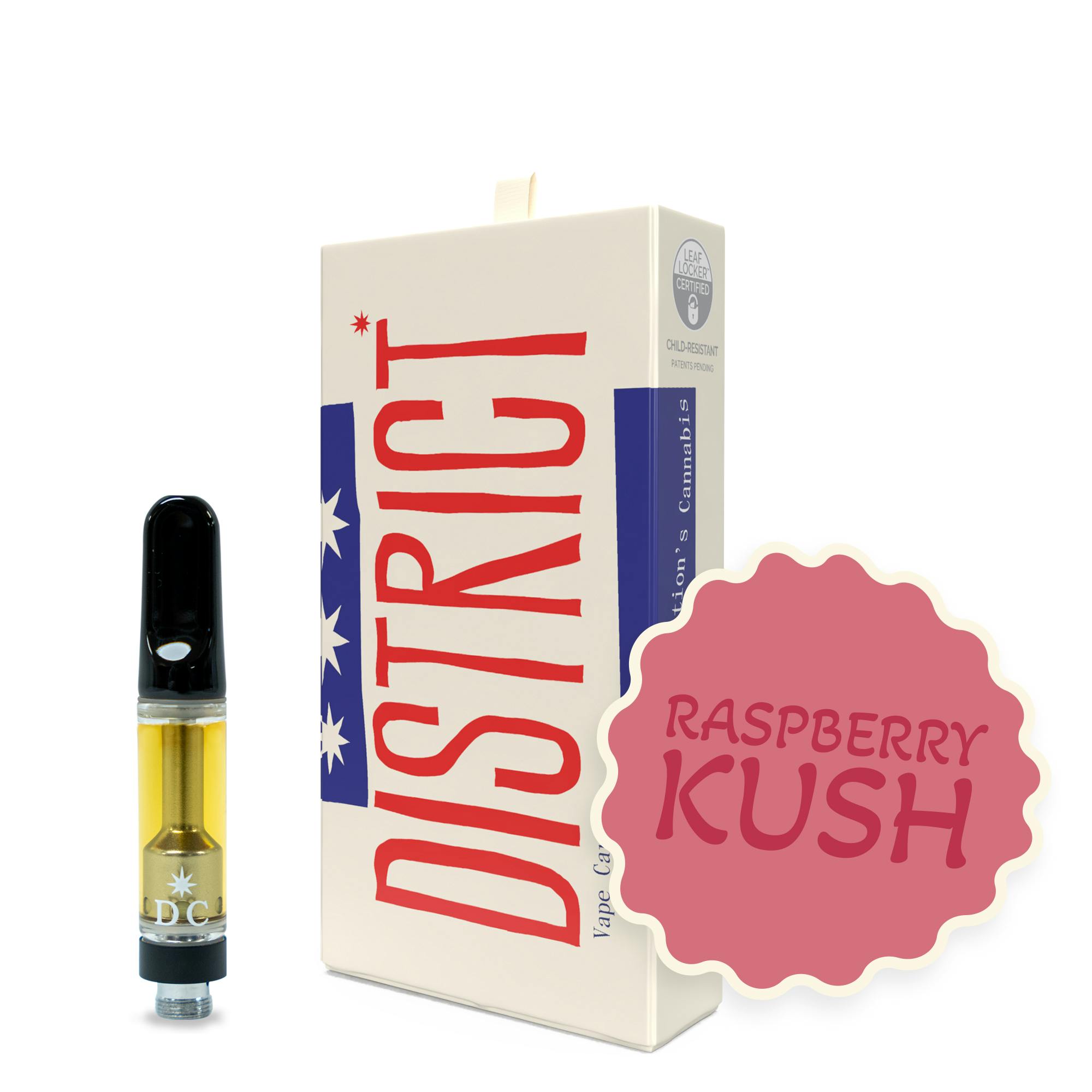 Shop District Cannabis Raspberry Kush Distillate Vape Cartridge in ...