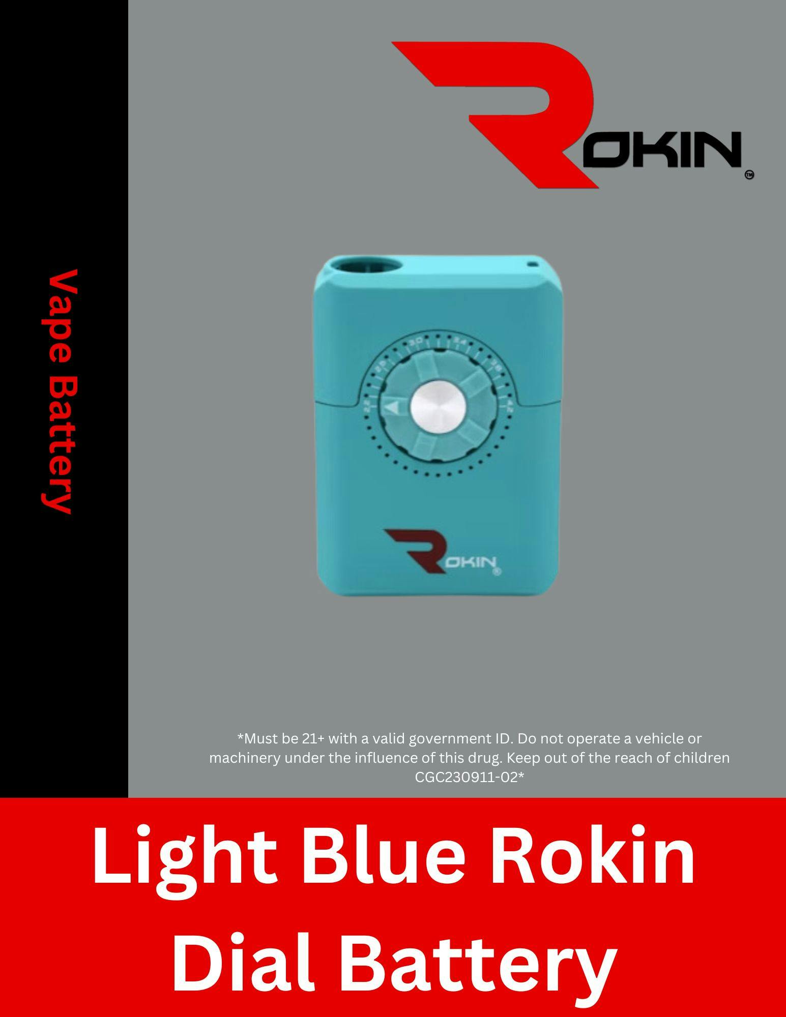 Rokin Rokin Dial Battery - Light Blue - Country Grown Cannabis