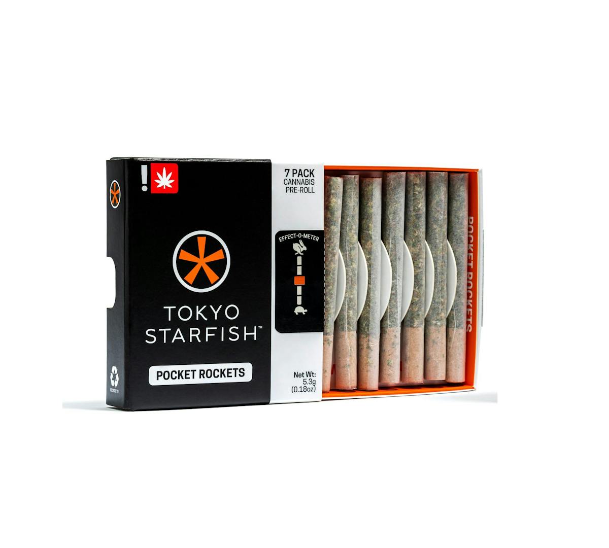 Tokyo Starfish .5g STRAWBERRY GUAVA Pocket Rockets Pre Roll 7pk 1/8oz ...
