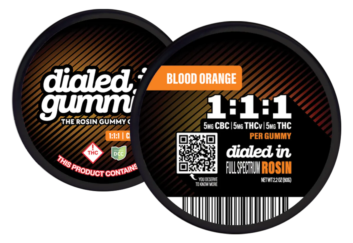 Dialed In | Innovation | Rosin Gummies | Focus | Blood Orange | 1:1:1 ...
